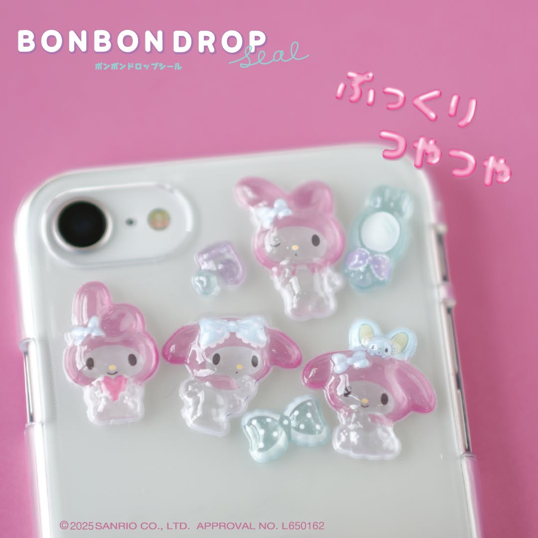 【ぷくぷくかわいいシール】SNSで話題！サンリオの『ボンボンドロップシール』のスマホデコがかわいい♡ディズニー、ピーナッツデザインも ...